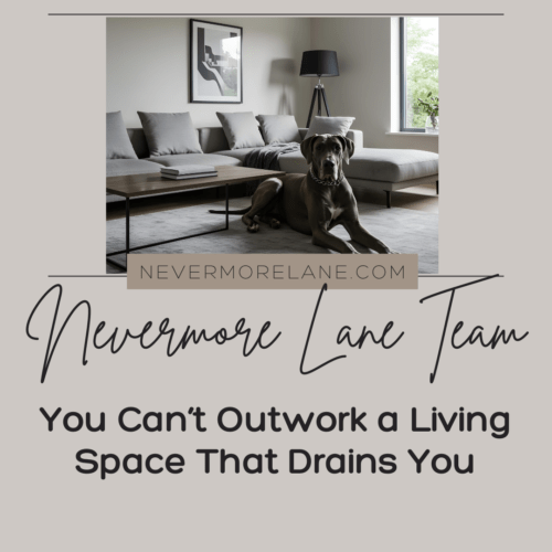 You Can’t Outwork a Living Space That Drains You - Nevermore Lane